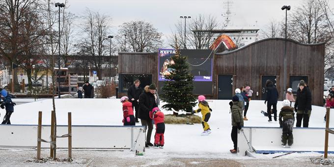 Ice skating rink in Sandefjord